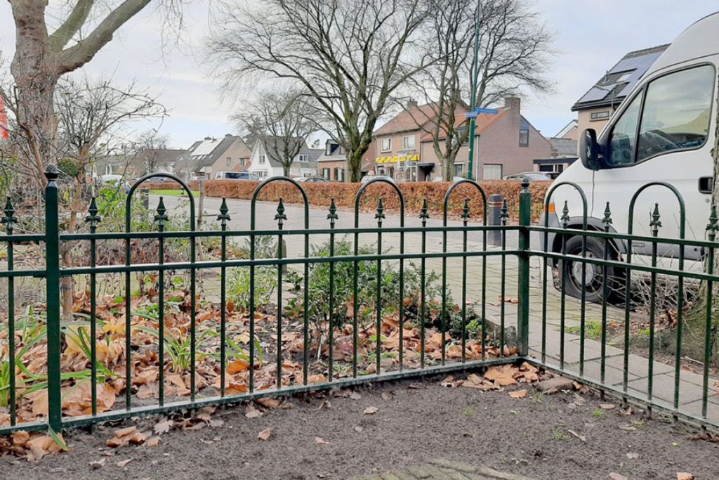 Tuinhek in Nederland - Afrastering
