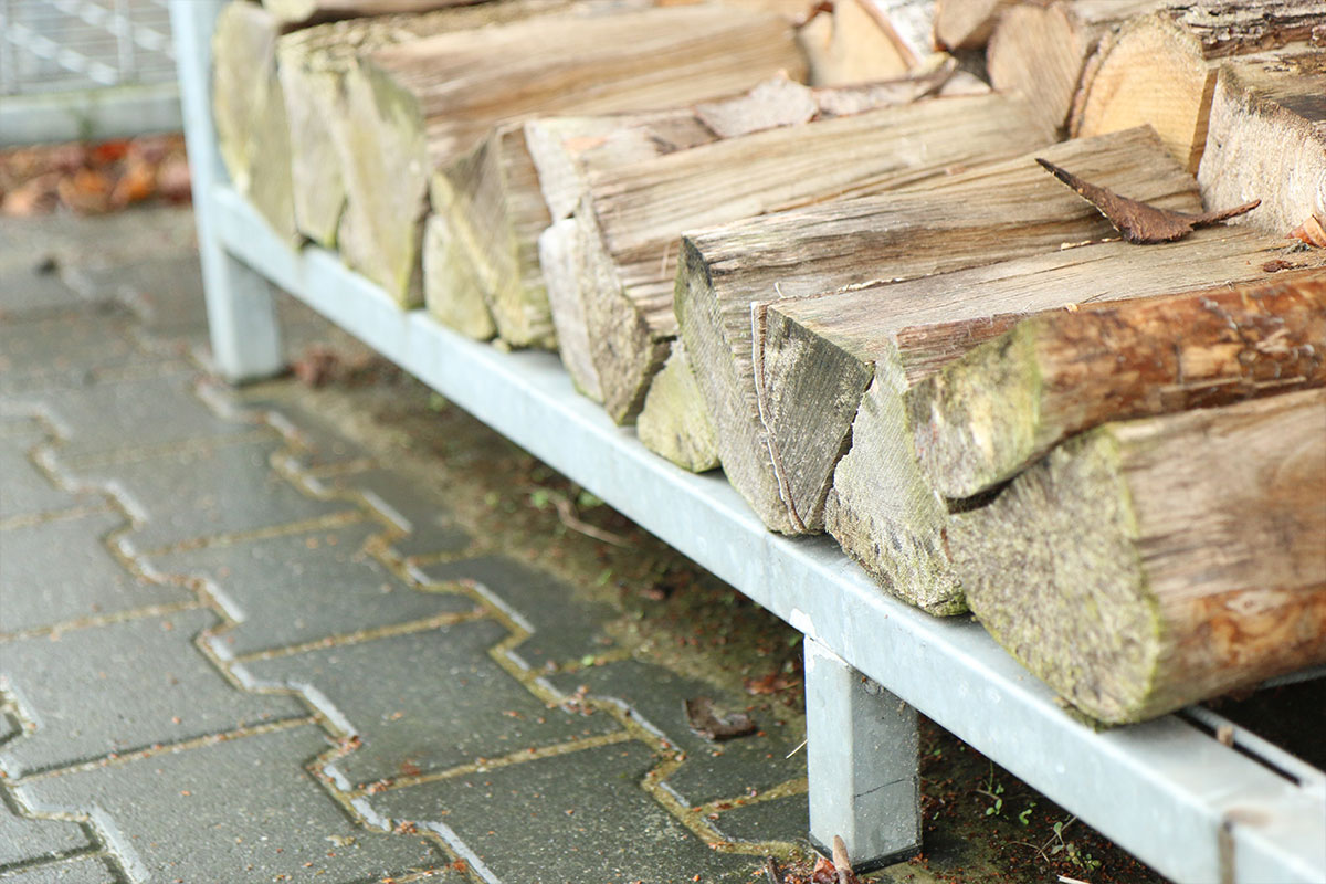 Haardhout opslag staal