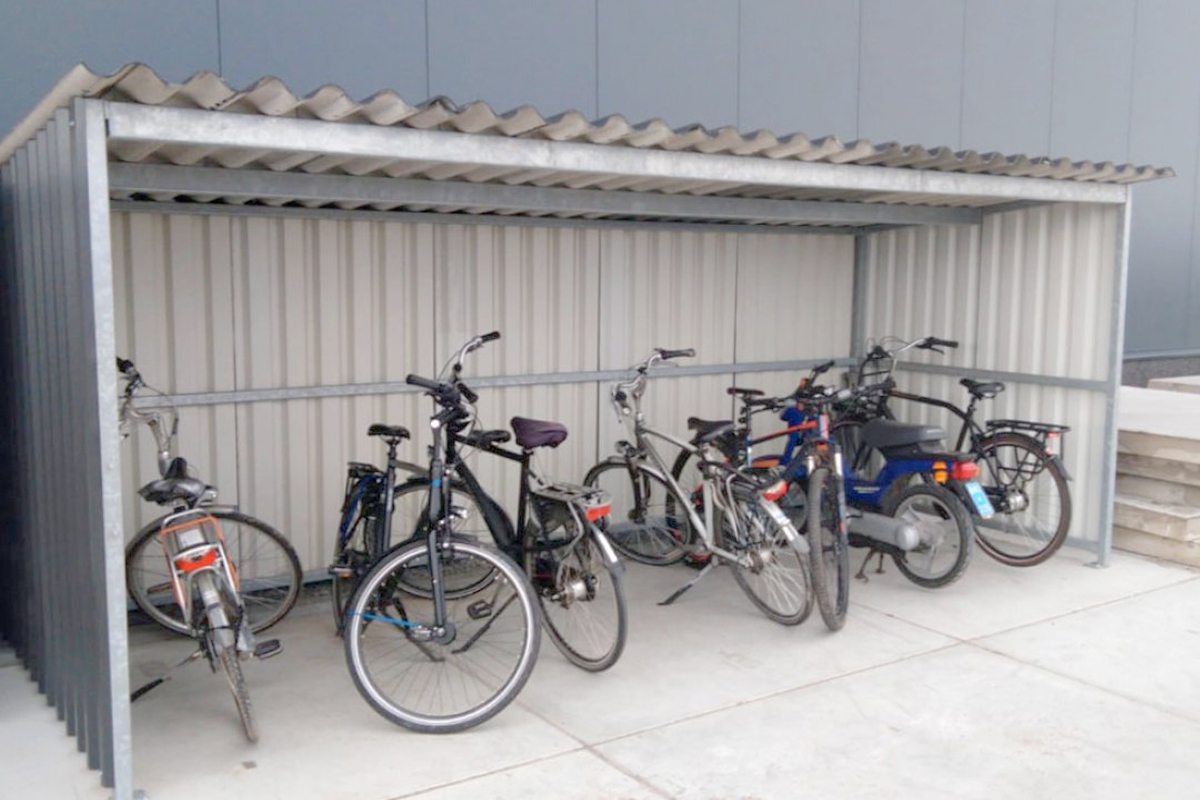 Fietsenberging op maat - Afrastering